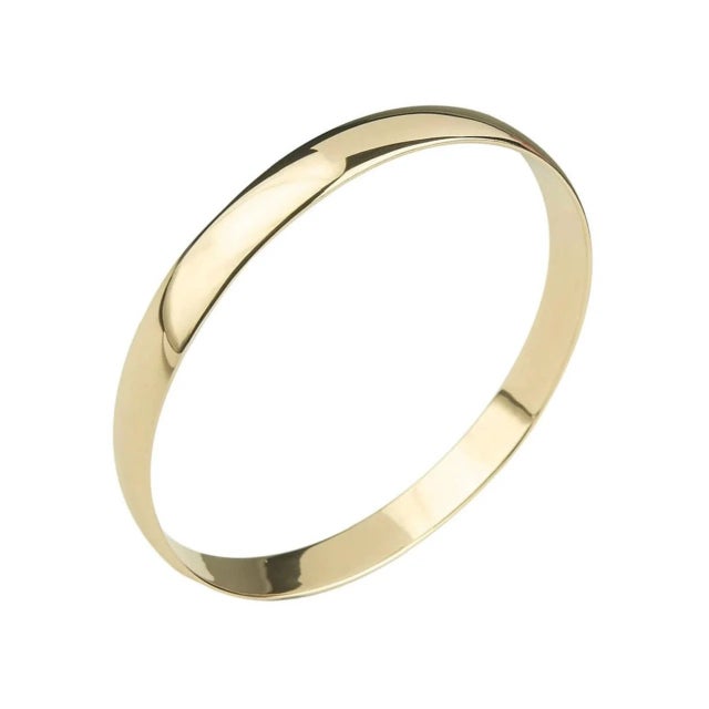 Solid 9ct Gold D Shape Bangles for Women for sale | Newbury's